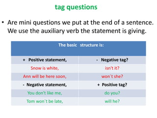 Tag questionsu.1 | PPT