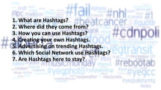 Hashtags | PPTX
