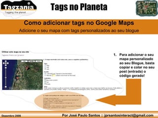 Tags no Planeta | PPT | Download Gratuito