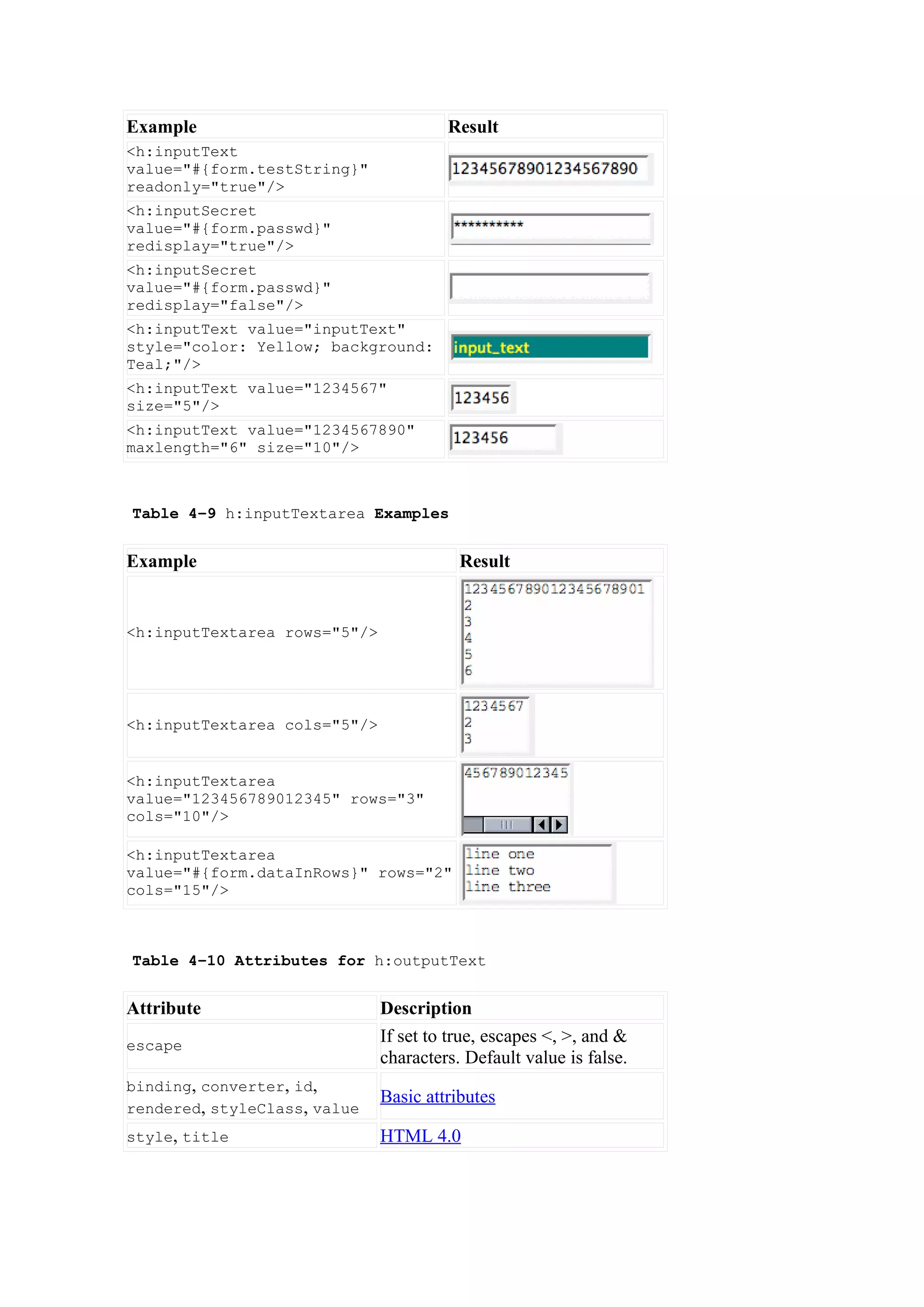 Etiquetas JavaServer Faces | PDF