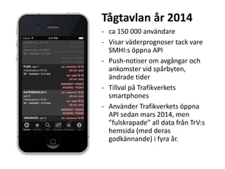 Tågtavlan & öppna data | PPT