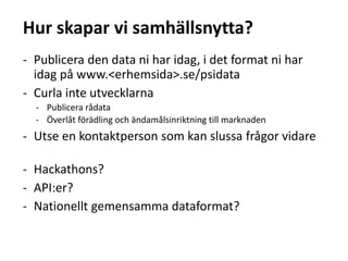 Tågtavlan & öppna data | PPT