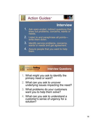 Integrity Selling Presentation | PDF