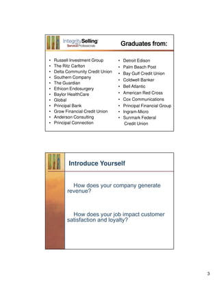 Integrity Selling Presentation | PDF