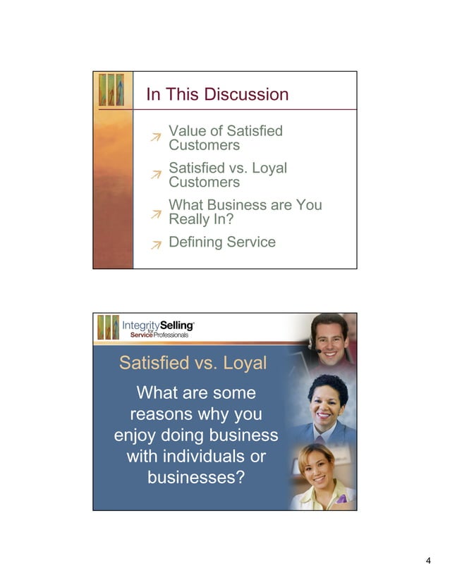 Integrity Selling Presentation | PDF