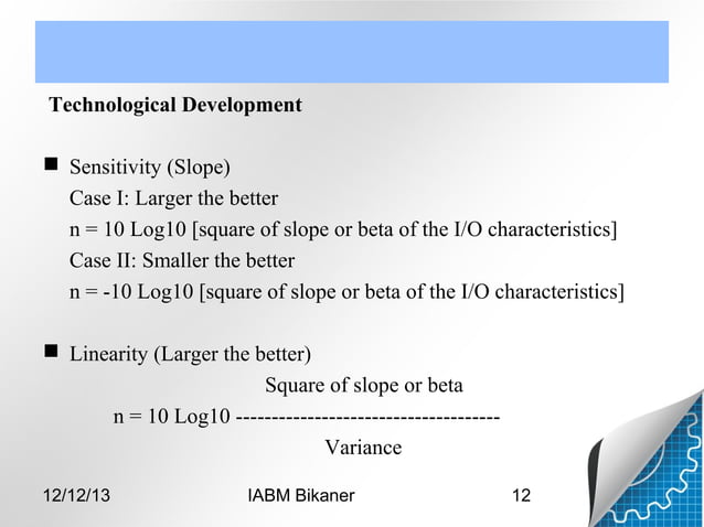 Taguchi method | PPT | Mechanical and Industrial Engineering Industry ...