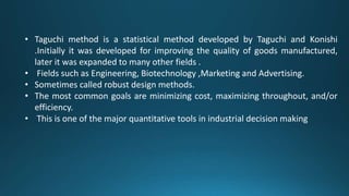 Taguchi | PPT