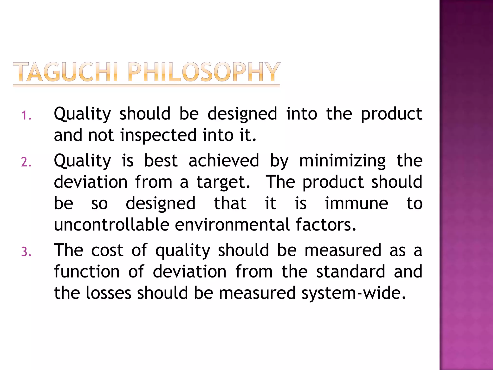 Taguchi method-process imp | PPT