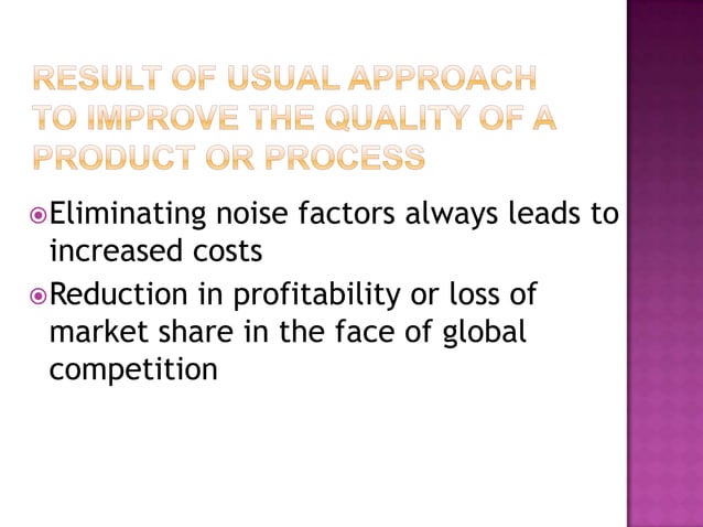 Taguchi method-process imp | PPT