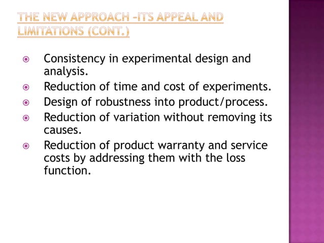 Taguchi method-process imp | PPT