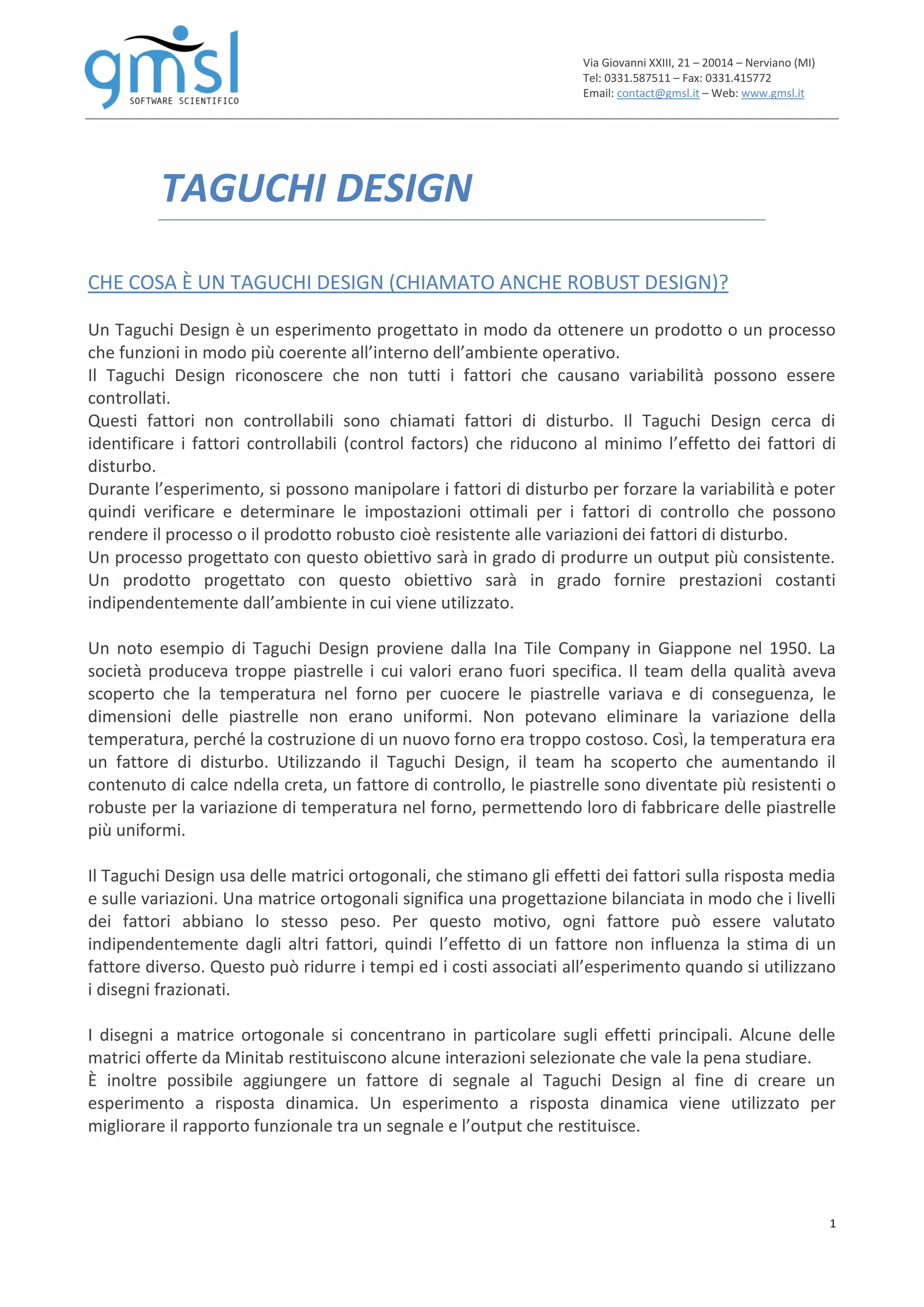 Taguchi Design con Minitab | PDF | Technology & Computing