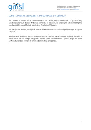 Taguchi Design con Minitab | PDF | Technology & Computing