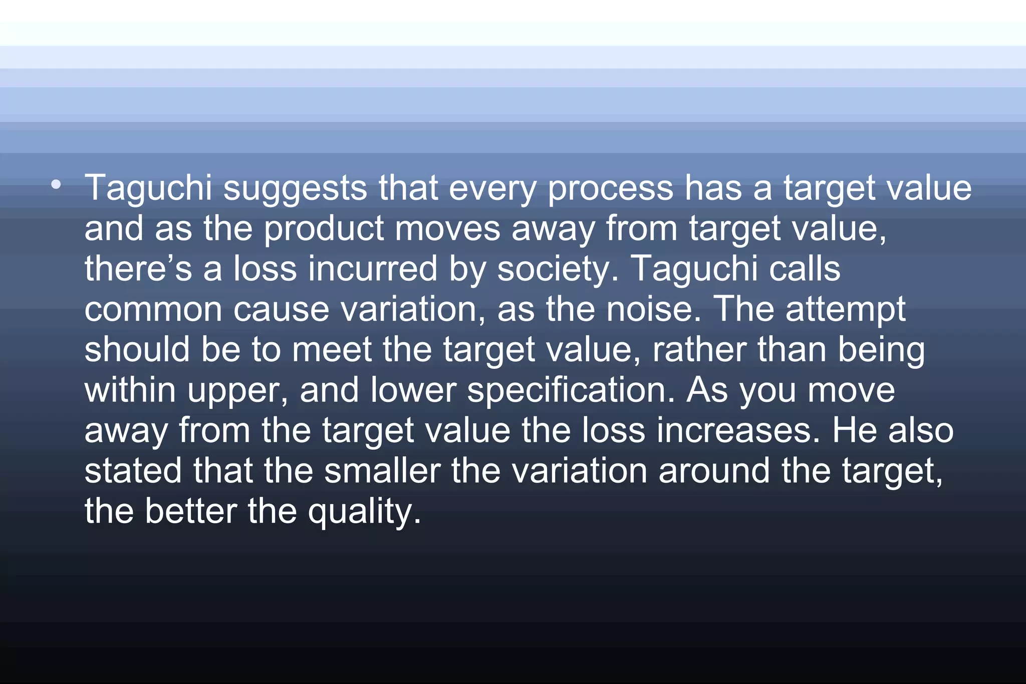 Taguchi Genichi - What is Quality | PPT