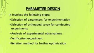 Taguchi introduction concept 1 | PPTX
