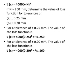Taguchi loss function | PPTX