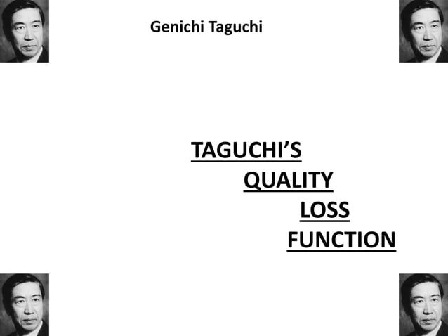 Taguchi loss function | PPTX | Business Accounting & Finance | Business