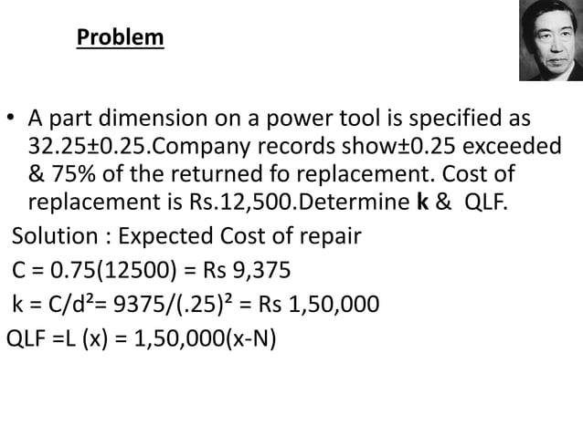 Taguchi loss function | PPTX | Business Accounting & Finance | Business