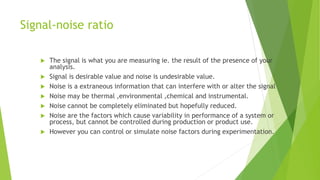 Taguchi Method Final.pptx | Technology & Computing