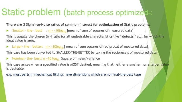 Taguchi Method Final.pptx | Technology & Computing