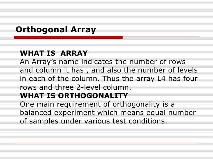 Seminar on Basics of Taguchi Methods | PPTX