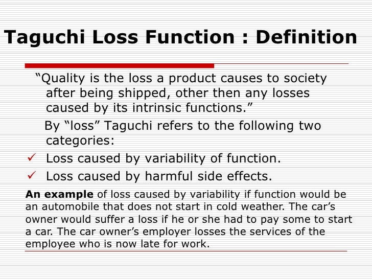 Seminar on Basics of Taguchi Methods | PPTX
