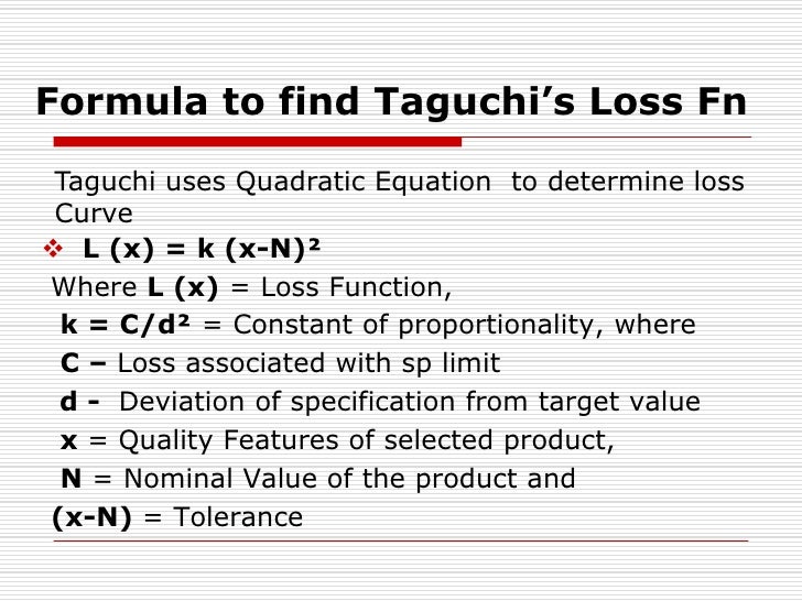 Seminar on Basics of Taguchi Methods | PPT