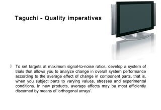 Taguchi quality guru | PPT