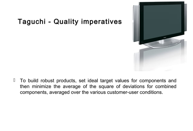 Taguchi quality guru | PPT