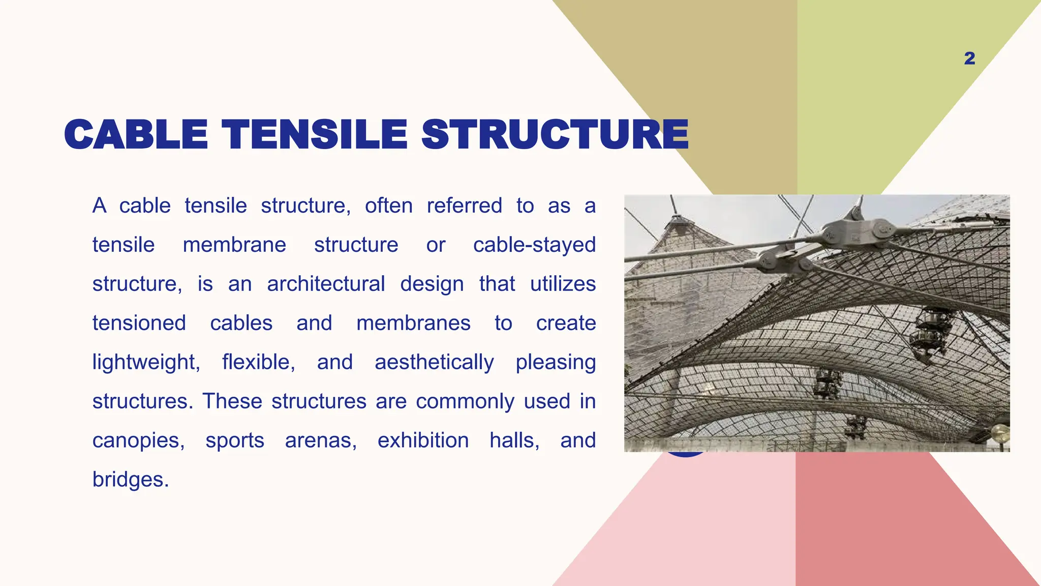cable tensile structure building technology | PPTX