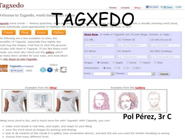 Presentacio Tagxedo | PPT