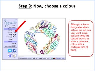 Get your class creating beautiful word clouds using Tagxedo | PPTX