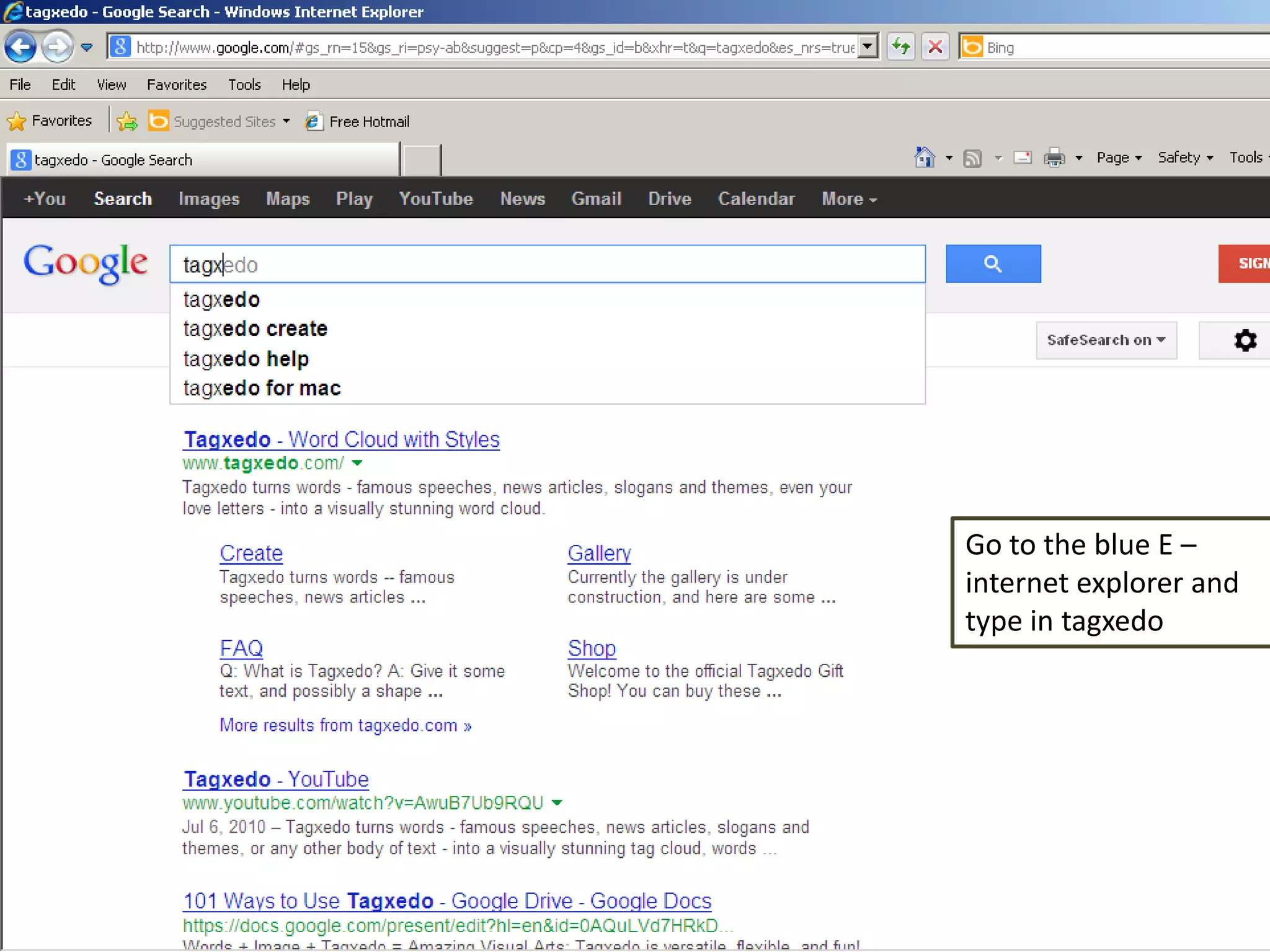 Tagxedo instructions | PPT