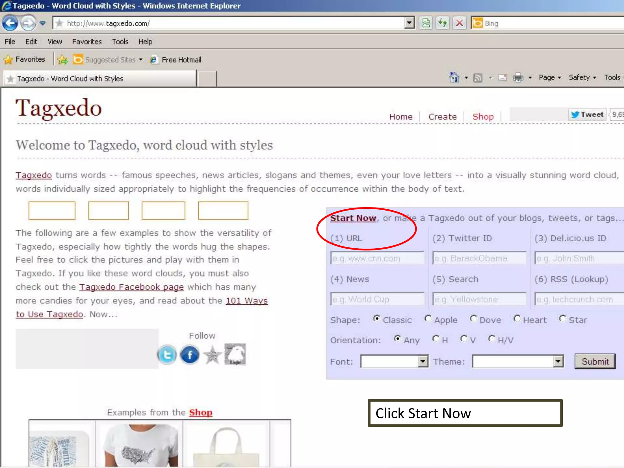 Tagxedo instructions | PPT