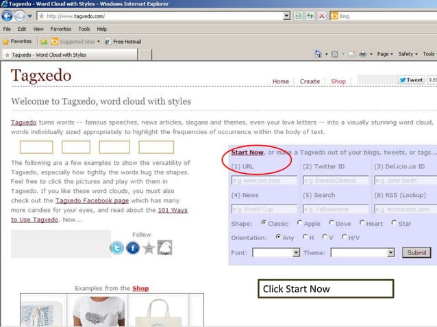 Tagxedo instructions | PPT