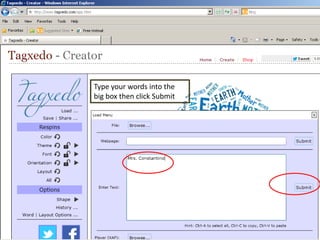 Tagxedo instructions | PPT