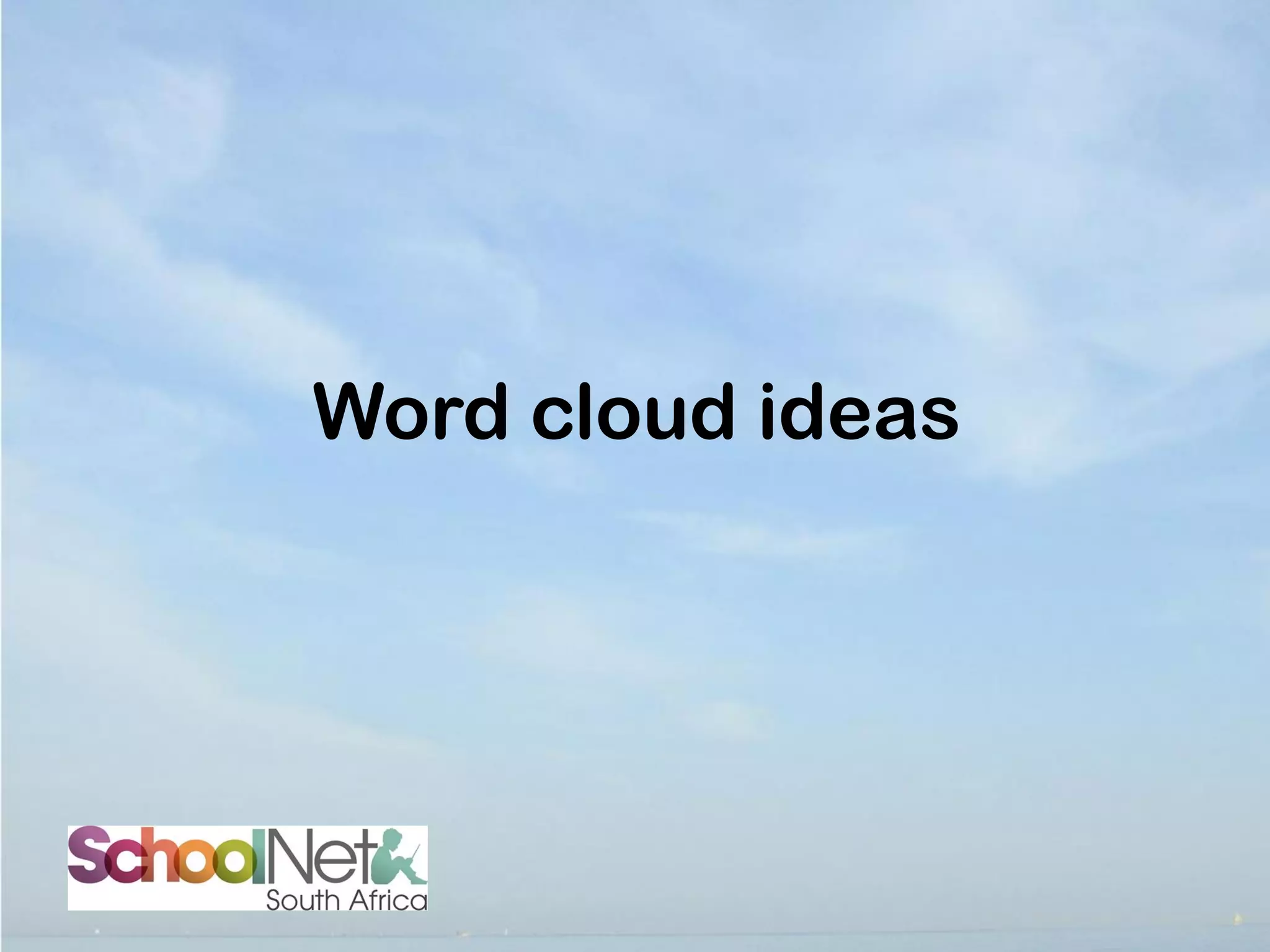 Get your class creating shapely word clouds using Tagxedo | PDF ...