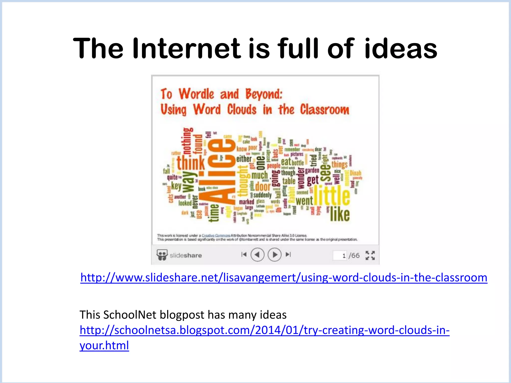 Get your class creating shapely word clouds using Tagxedo | PDF ...