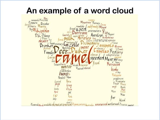 Get your class creating shapely word clouds using Tagxedo | PPT