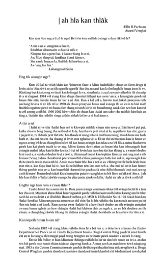 Tah Hla Kan ThlâK | PDF