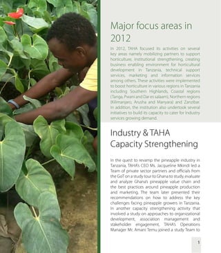 Taha achievement booklet | PDF | Agriculture | Industries