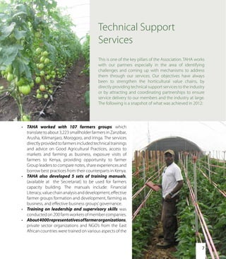 Taha achievement booklet | PDF | Agriculture | Industries