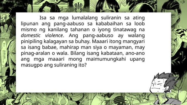 Tahanan ng isang Sugarol - Isang maikling Kuwento | PPTX
