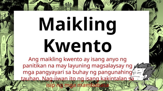 Tahanan ng isang Sugarol - Isang maikling Kuwento | PPTX