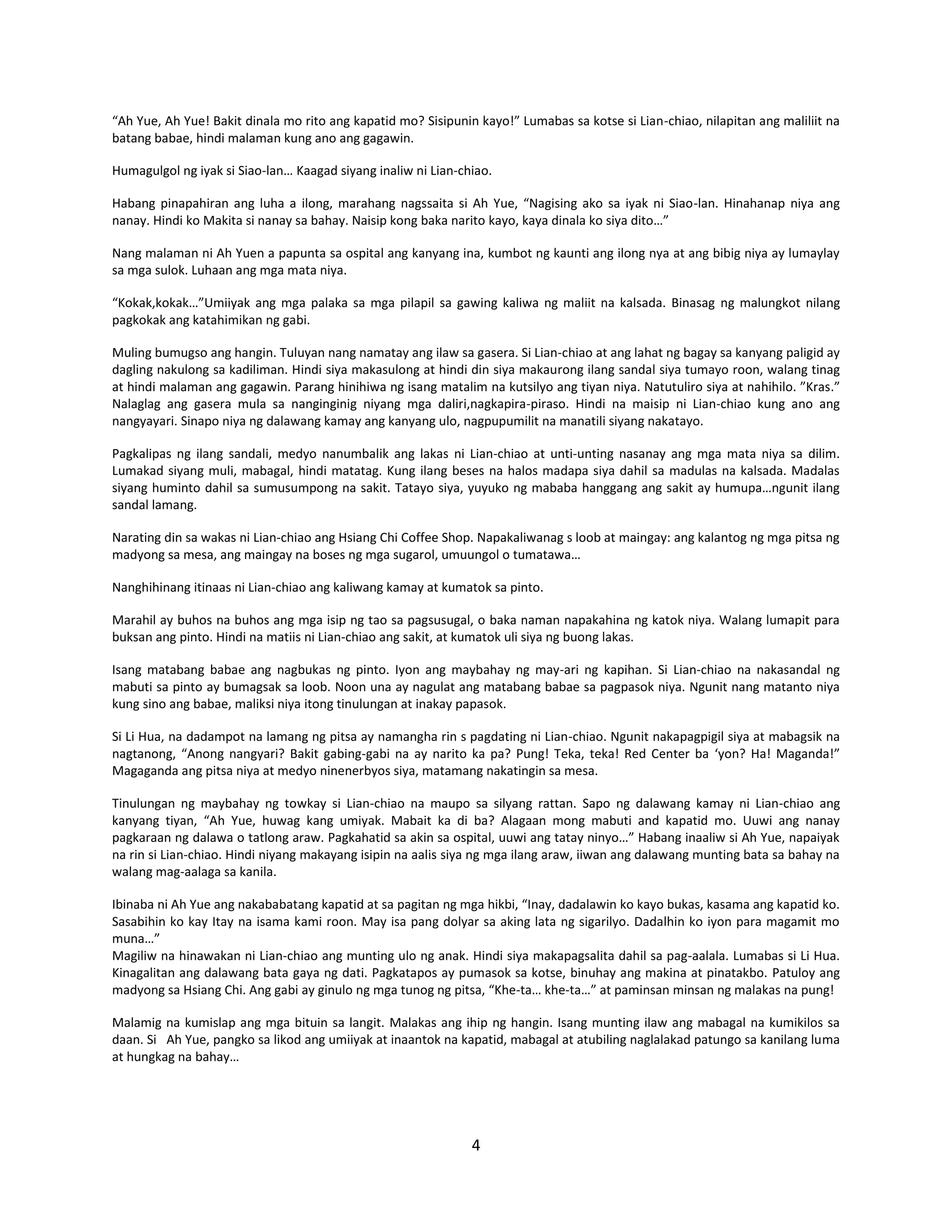 Tahanan ng isang sugarol salin ni rustica carpio | DOCX