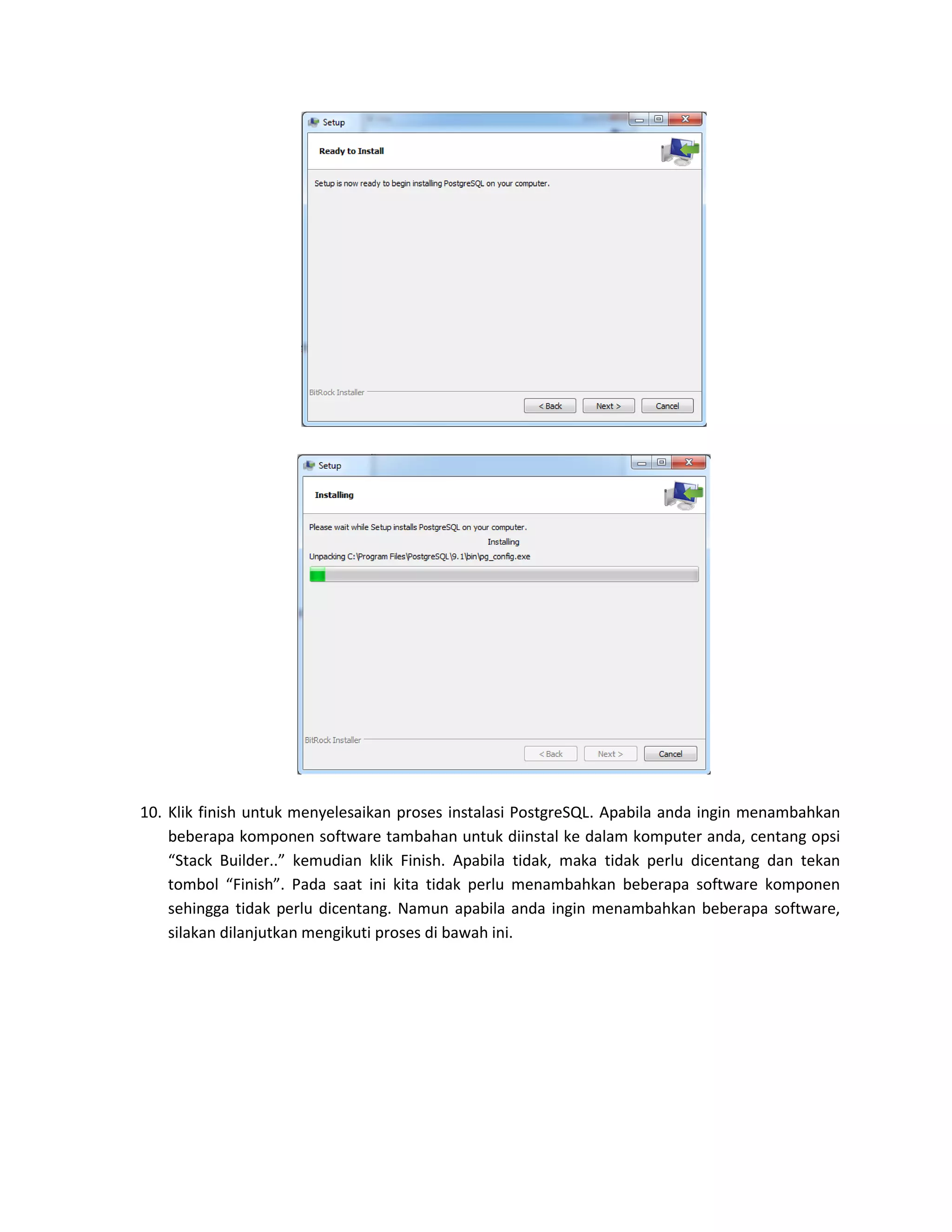 Tahap instalasi-postgresql-di-windows | PDF