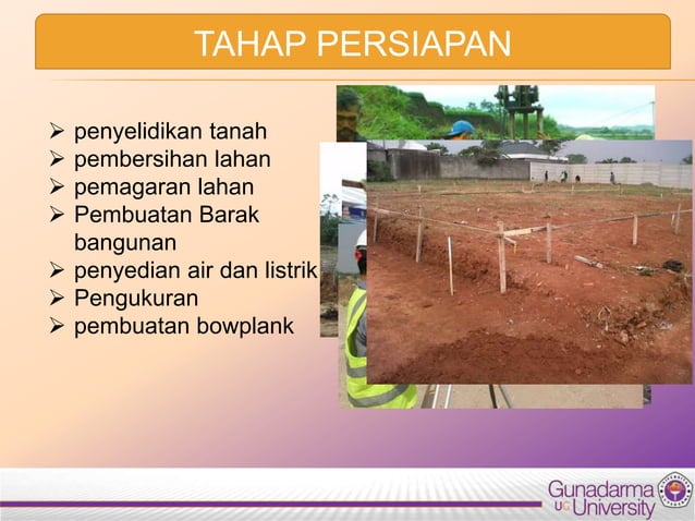 Tahap tahap pembangunan gedung lima lantai | PPTX