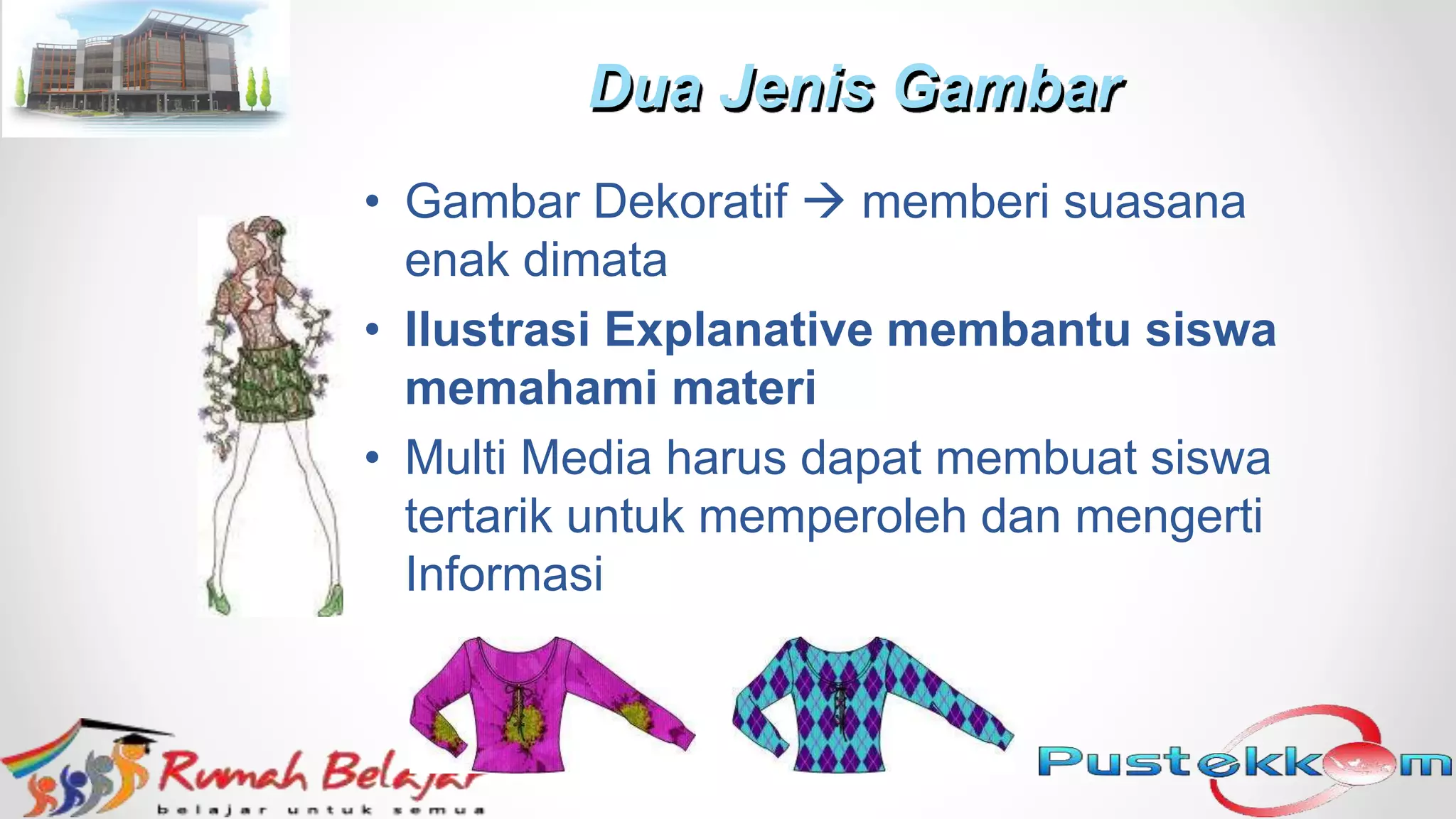 Tahapan dan prinsip pengembangan bahan belajar multimedia | PPTX