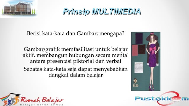 Tahapan dan prinsip pengembangan bahan belajar multimedia | PPTX