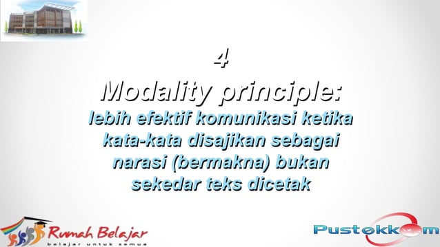 Tahapan dan prinsip pengembangan bahan belajar multimedia | PPTX