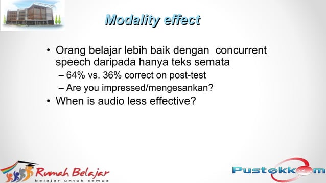 Tahapan dan prinsip pengembangan bahan belajar multimedia | PPTX